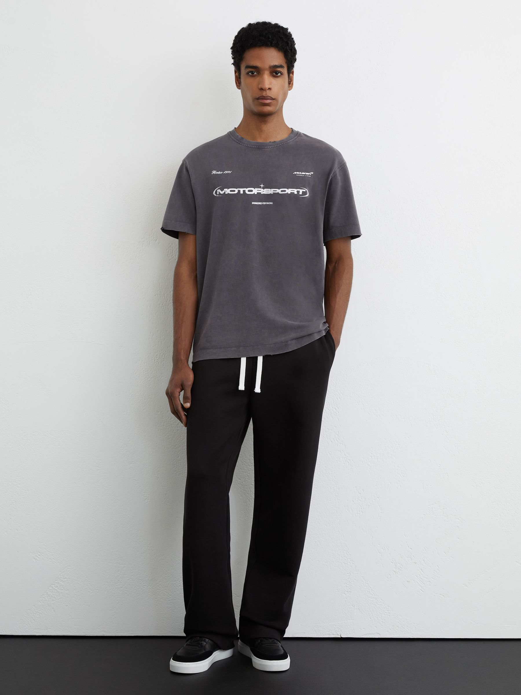 REISS reiss x mclaren f1 team arkonmclaren racing motorsport washed t-shirt unisex-fit